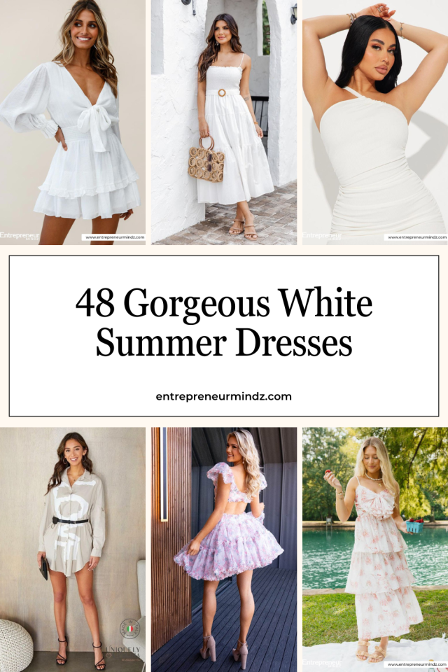 48 Gorgeous White Summer Dresses