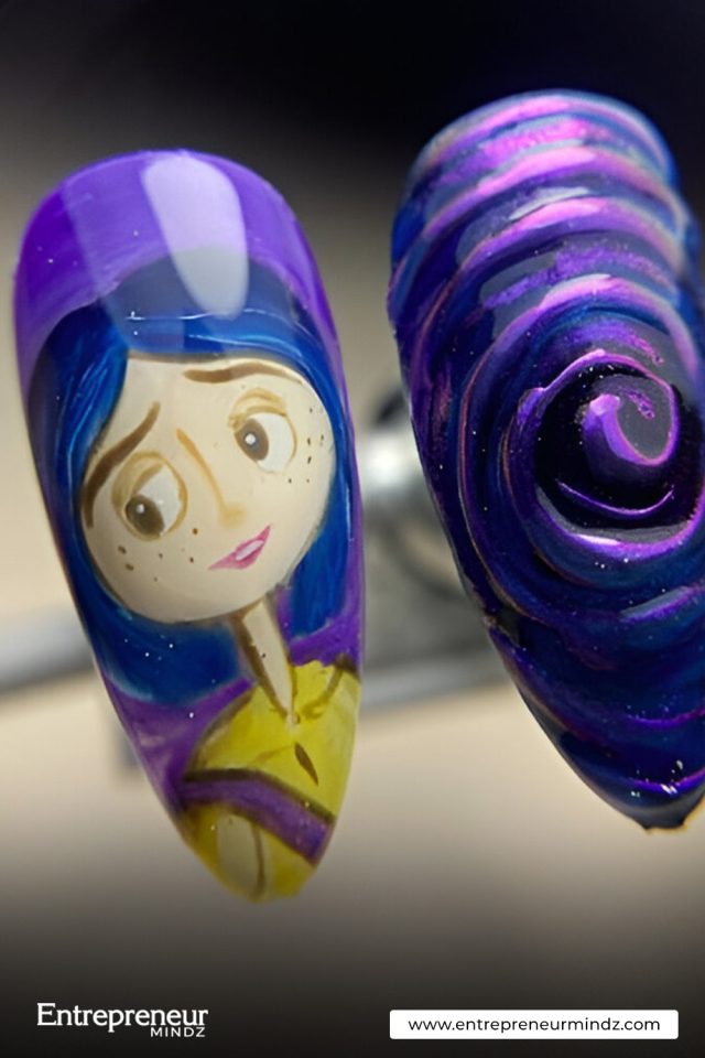 I Had To Share These 10 Amazing Coraline Nail Designs — They are That Good!