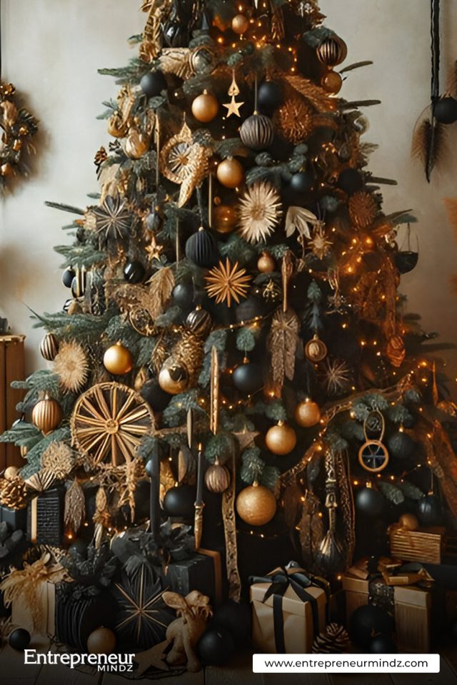 10 Modern Metallic Christmas Tree Decor Ideas
