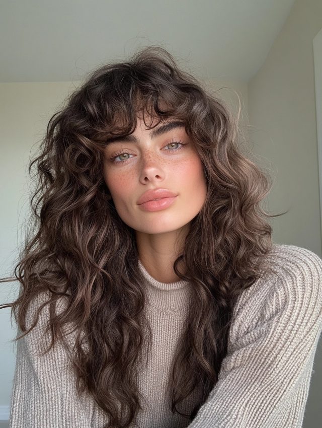 Wispy Bangs for Round Faces: A Flattering Hairstyle Guide